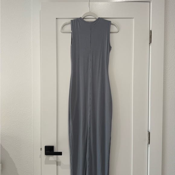Oh Polly | Dresses | Oh Polly Sleeveless Grayblue Maxi Dress | Poshmark